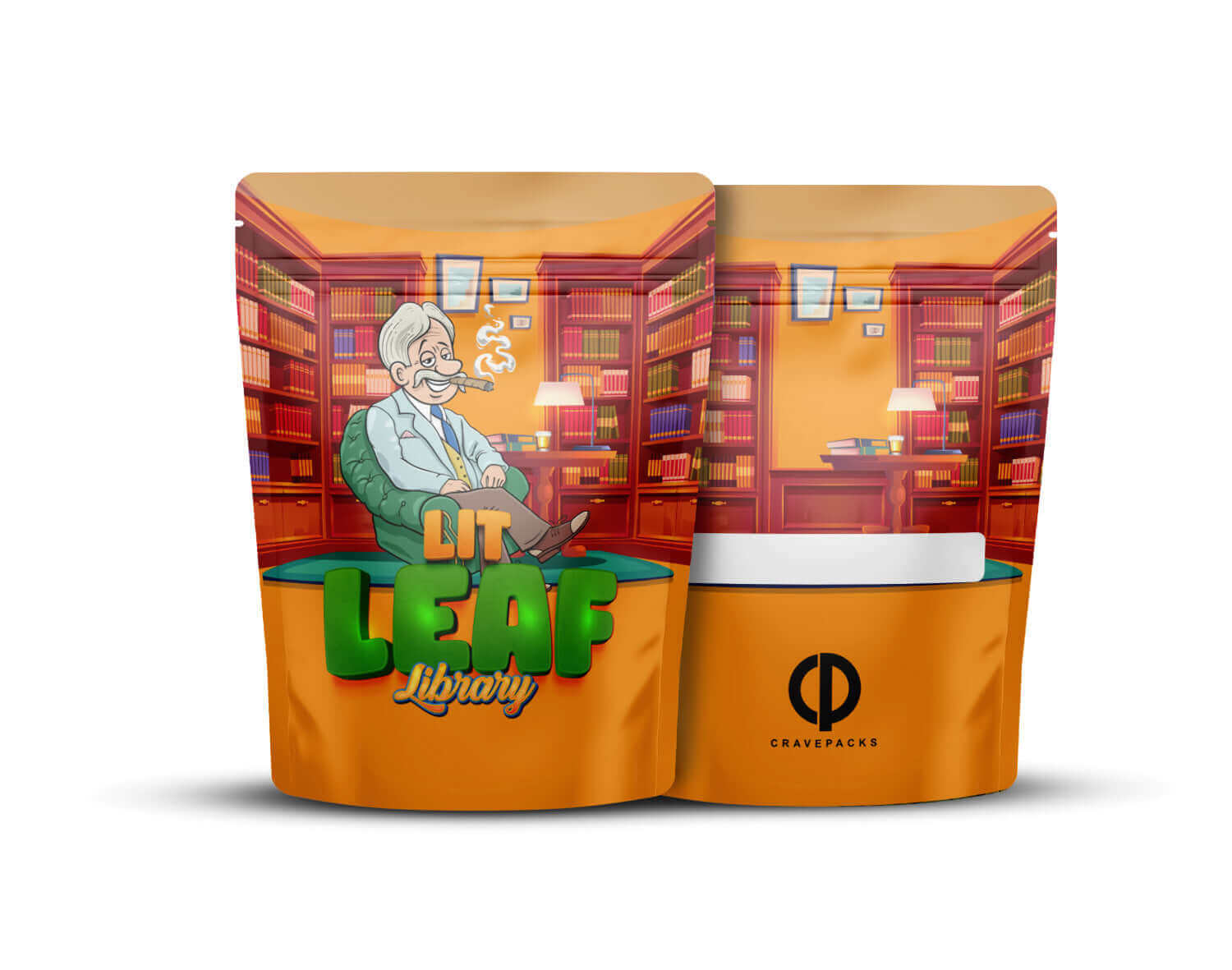 Lit Leaf Library - Duurzame Stand Up Pouches – CravePacks